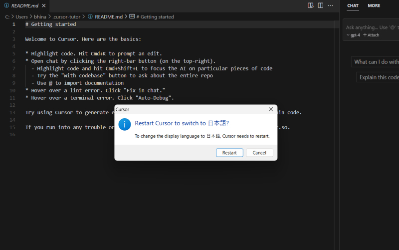 【AI】AIに開発を手伝ってもらおう！Cursorのインストールと日本語化の方法について解説！ | NS Web Docs